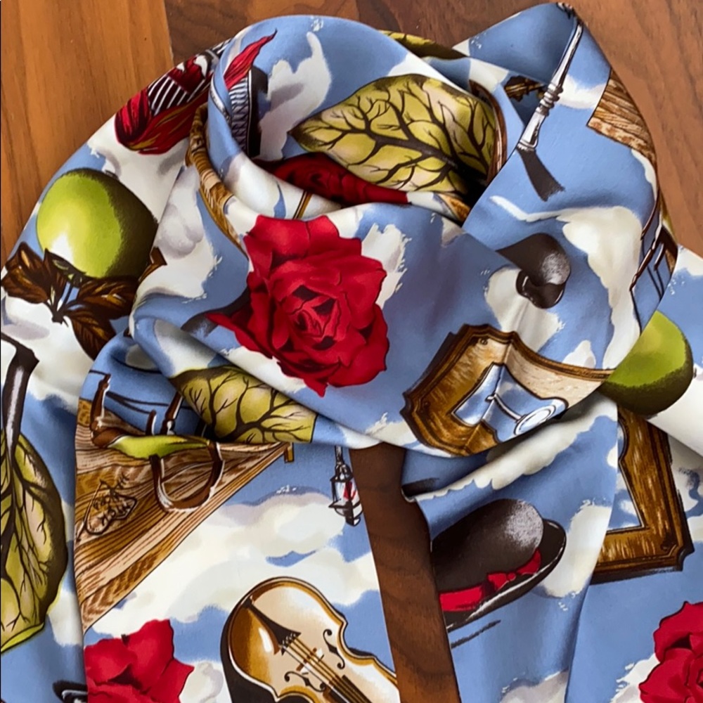 Nick & Nora Silk Scarf - Gem